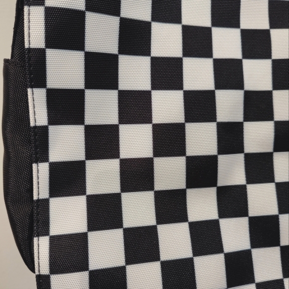 Blue Star Trader | Bags | Custom Black And White Checkered Messenger ...